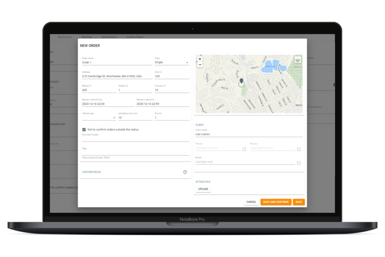 Web-Based Delivery Monitoring Software with Android/iOS Courier Apps