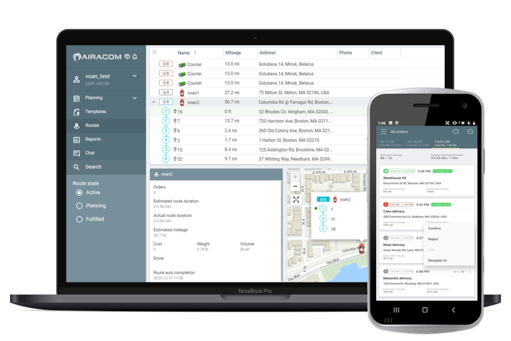 Web-Based Delivery Monitoring Software with Android/iOS Courier Apps