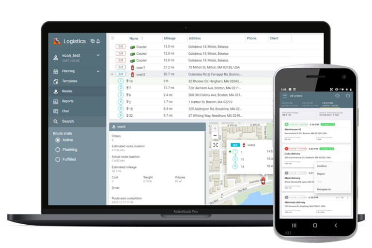 Web-Based Delivery Monitoring Software with Android/iOS Courier Apps