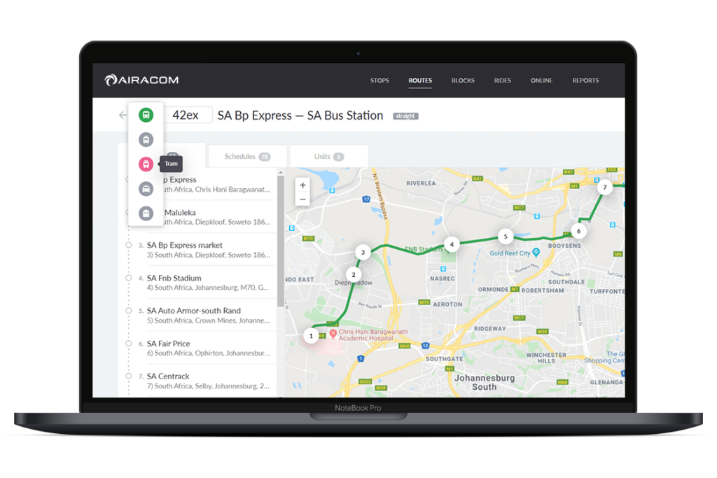 Public Transport Management Software - Advanced IoT Telematics