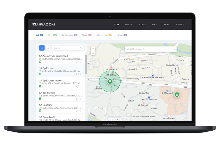 Public Transport Management Software - Advanced IoT Telematics