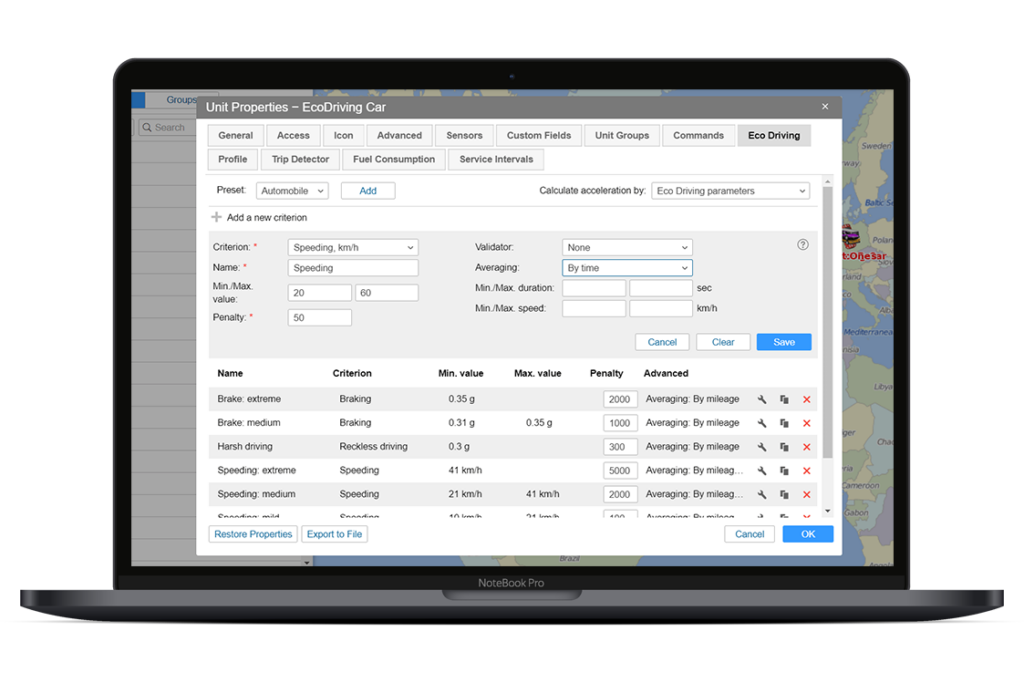 Driver Behaviour Monitoring IoT Fleet Telematics Analytics Tracking