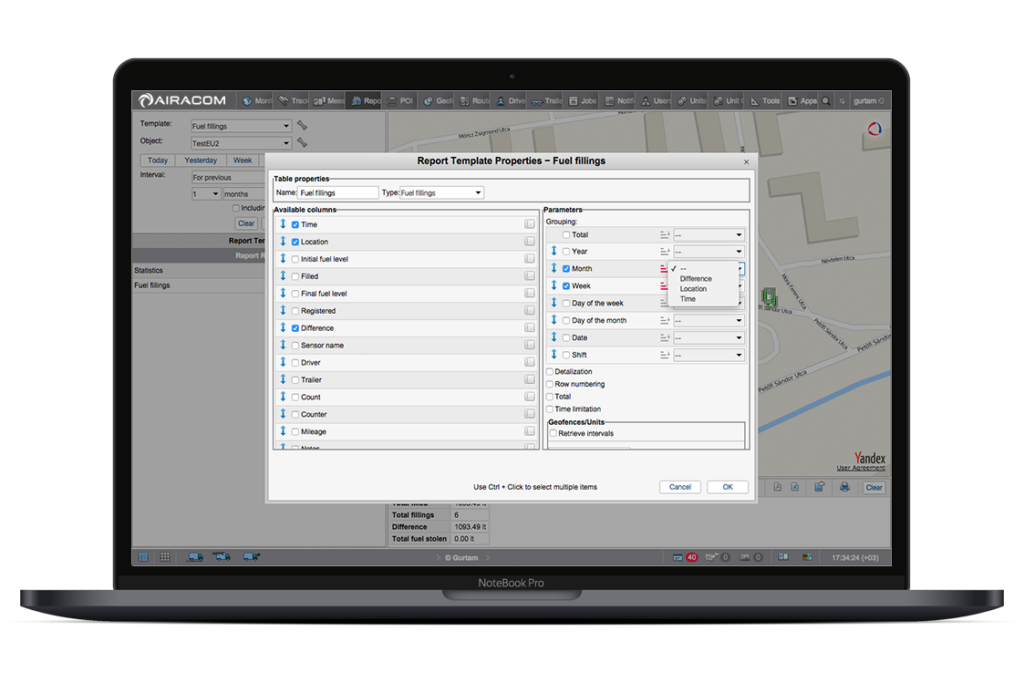 Vehicle Fuel Control and Cloud-Based Fuel Monitoring System